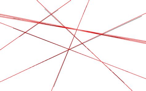Detected Lines In The Hough Transform Space Via Thresholding And Local
