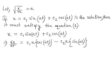 SOLVED Write The Differential Equations For The Systems Shown Below