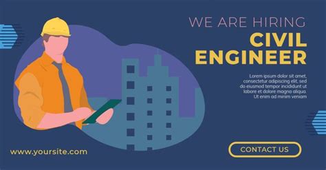Civil Engineer Hiring Linkedin Post Template
