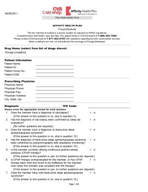 Fillable Online Affinityplan Provigil Medicaid Affinityplan Fax