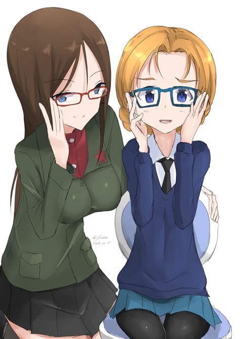 Girls Und Panzer Anime Fandoms Nonna Orange Pekoe Megane