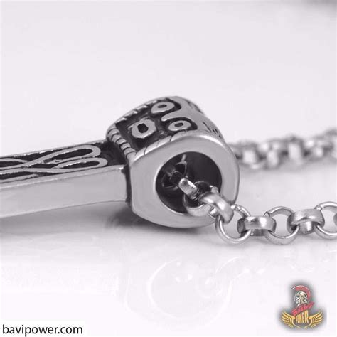 Bavipower Mjolnir The Thors Hammer Pendant With Box Chain Necklace ♦