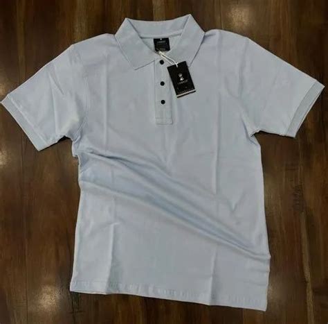 V Neck Collar Matty T Shirt Half Sleeves Plain At Rs 410 In New Delhi