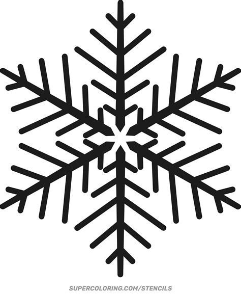 Stencil Of Snowflake Free Printable Papercraft Templates