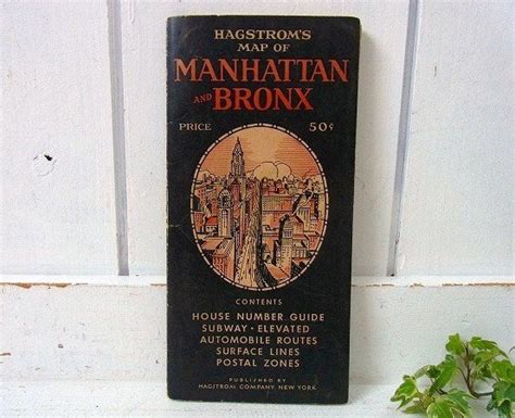New York ニューヨーク マンハッタンandブロンクス・ヴィンテージ・マップ 地図 Us First Trip