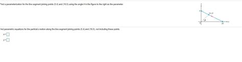 Solved Find A Parameterization For The Line Segment Joining