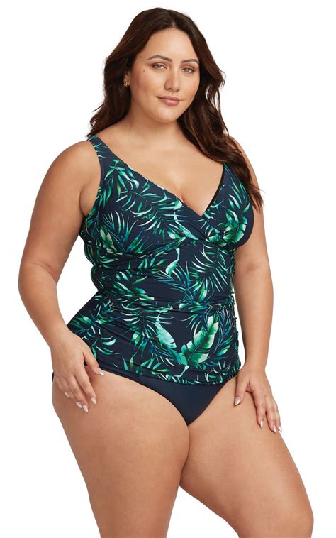 Delacroix Soft D G Cup Tankini Top Zebrano Australia Designer Clothing