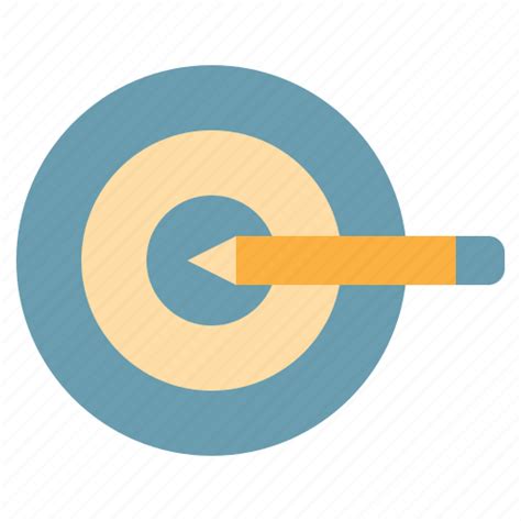 Target Dartboard Work Pencil Icon Download On Iconfinder