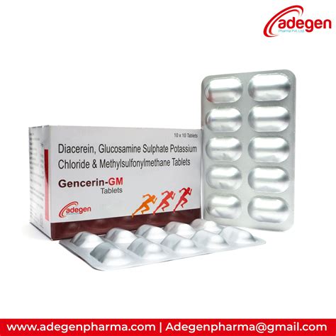 Diacerin Glucosamine Sulphate Potassium Chloride And Methysulfonymethane