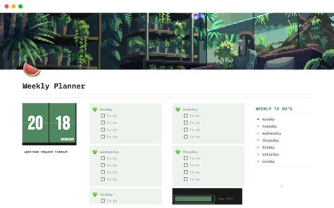 Weekly Planner Notion Template