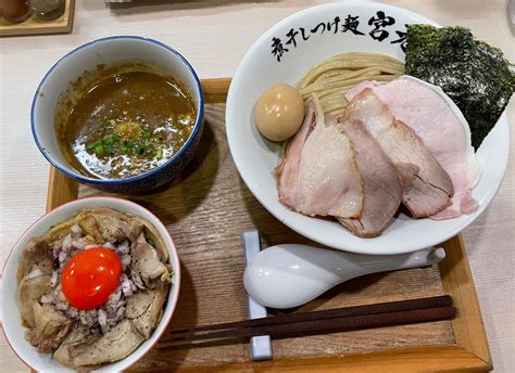 ドクロのらぁ麺王【麦まさ】 On Twitter Rt Yoshitomim 蒲田 煮干しつけ麺 宮元 特製極濃煮干しつけ麺中盛