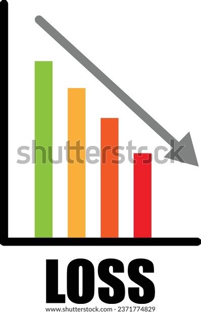 Loss Graph Vector Image Clip Art Stock Vector Royalty Free 2371774829