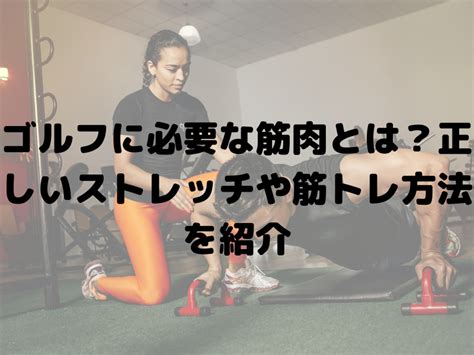 ゴルフに必要な筋肉とは？正しいストレッチや筋トレ方法を紹介 ゴルフの基本