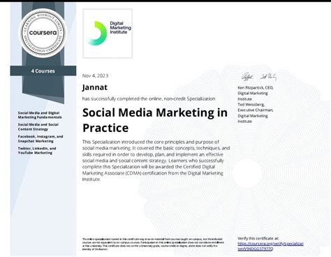 Socialmediamarketing Coursera Digitalmarketing Jannat Arora