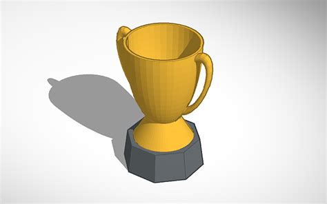 3d Design Trophy Tinkercad