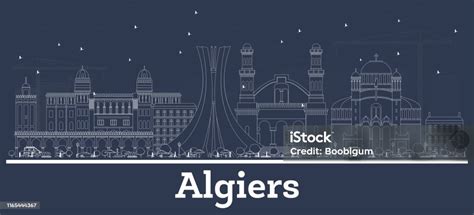 白い建物とアルジェアルジェリアシティスカイラインの概要 アルジェリアのベクターアート素材や画像を多数ご用意 アルジェリア 都市の全景