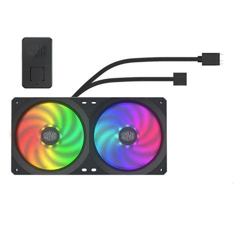 쿨러 마스터 마스터 팬 Sf240r Argb 통합 디자인 2x120mm 케이스 팬 동기화 주소 지정 가능 Rgb 섀시 240 액체 쿨러 팬팬 And 쿨링 Aliexpress