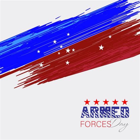 Cartaz do dia das forças armadas design de banner de modelo de dia das