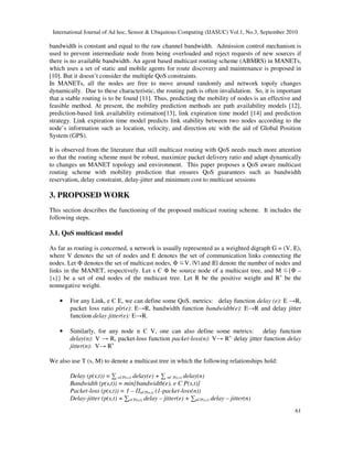 Adaptive Qos Multicast Routing With Mobility Prediction In Manets Pdf