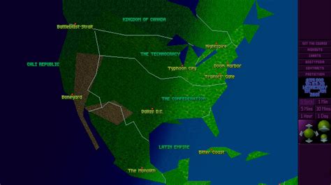 Post Apocalyptic World Map