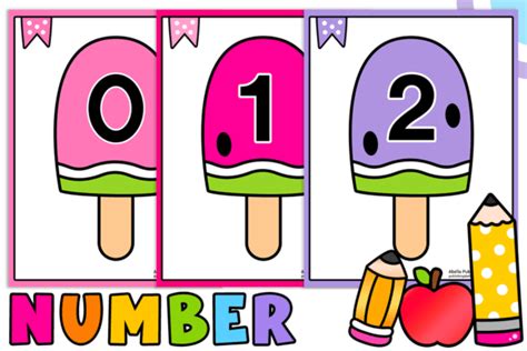 1 Number Posters 0 10 For Classroom Decor Designs And Graphics