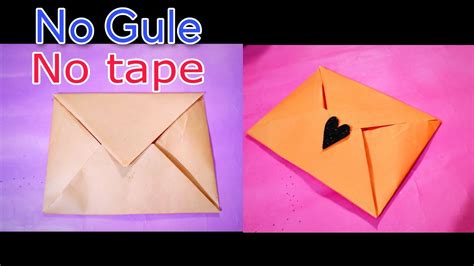 How To Make Paper Envelop Without Gule Or Tape YouTube