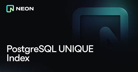 Postgresql Unique Index
