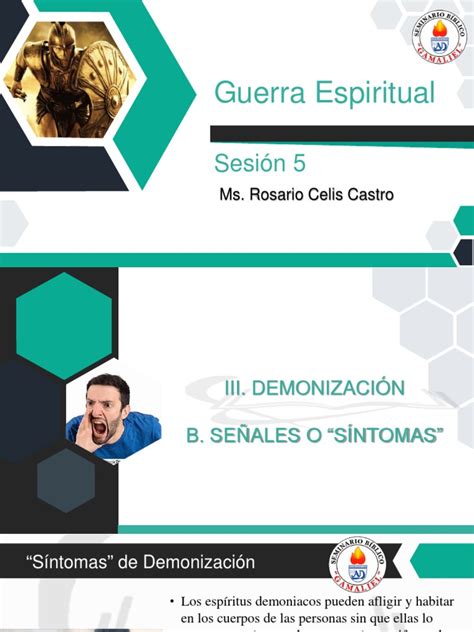 Guerra Esp Clase 5 Síntomas De La Demonización Pdf Autolesiones Ira