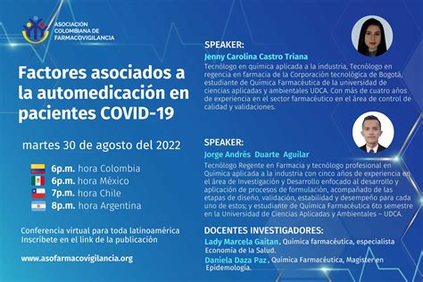 Webinar Factores Asociados A La Automedicación En Pacientes Covid 19