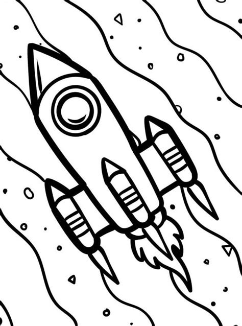 Roket Boyama Sayfaları Ücretsiz Ve Eğlenceli