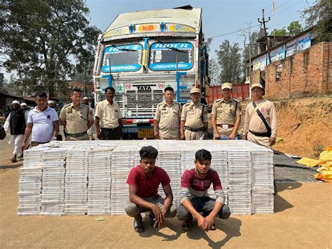 Assam Karbi Anglong Police Seized Contraband Cigarettes In Khatkhati