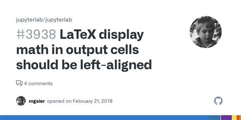 Latex Display Math In Output Cells Should Be Left Aligned · Issue 3938