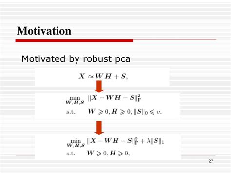 Ppt Robust Nonnegative Matrix Factorization Powerpoint Presentation