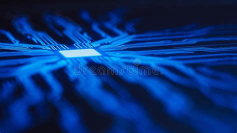 Digitalization Concept Computer Screen Activates And Shows Futuristic Artificial Intelligence