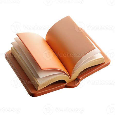 Remarkable Retro Hyper Specific Photorealistic Isolated Cutout Of A Single Open Book With Pages