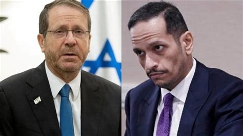 عاجل تفاصيل اللقاء السري بين رئيس وزراء قطر والرئيس الإسرائيلي