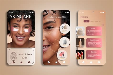 premium photo phygital beauty interaction app design