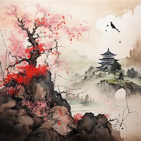 Desenhos De Paisagens Com Caneta Pintura Do Nascer Do Sol Pintura