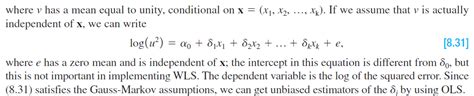 Econometrics Feasible GLS Estimator Cross Validated