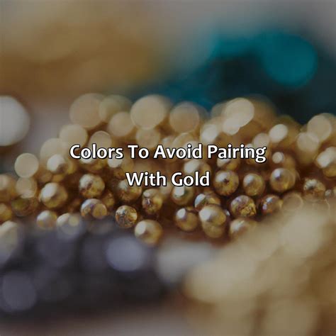 What Color Looks Good With Gold Colorscombo