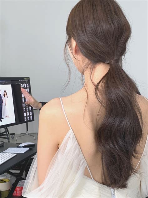 웨딩 촬영시 헤어변형 꼭 해야하는 이유 포니테일로우번 강은 네이버 블로그