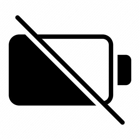 Disabled Slash Battery Status Batteries Level Ui Icon Download On Iconfinder