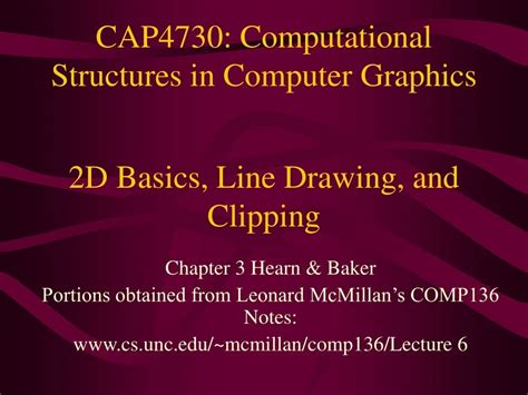 Ppt Cap4730 Computational Structures In Computer Graphics Powerpoint