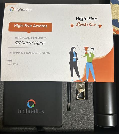 Siddhant Padhy On Linkedin Achievement Award Grateful Teamwork Success