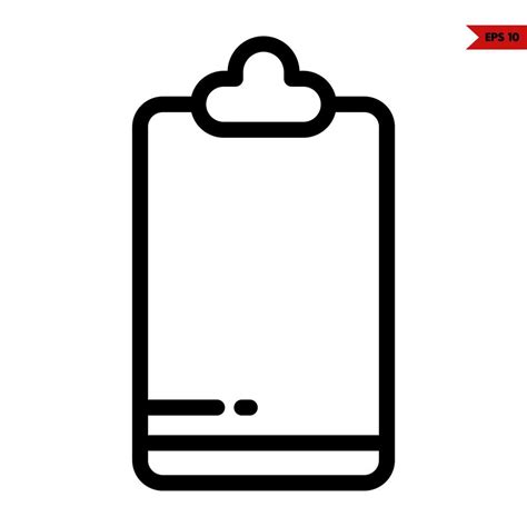 Clipboard Line Icon Vector Art At Vecteezy