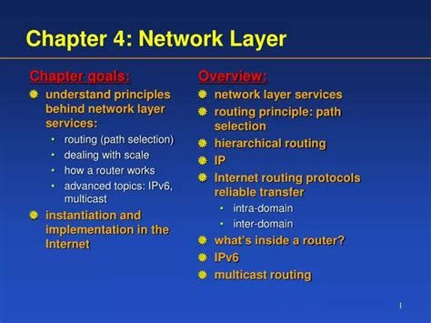 ppt chapter 4 network layer powerpoint presentation free download