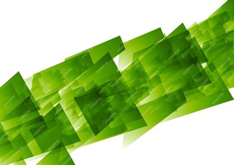 Premium Vector Green Concept Tech Geometric Background