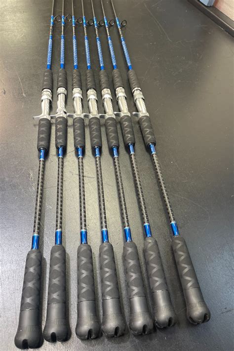 7′ Platinum Series Carbon Fiber Acid Wrapped Slow Pitch Jigging Rod