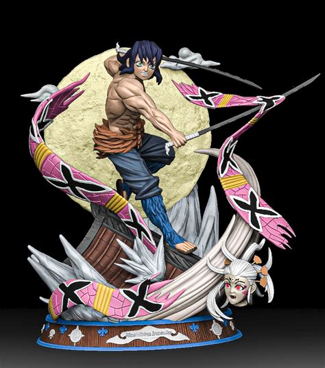 Inosuke Hashibira Demon Slayer 3D Model 3D Printable CGTrader