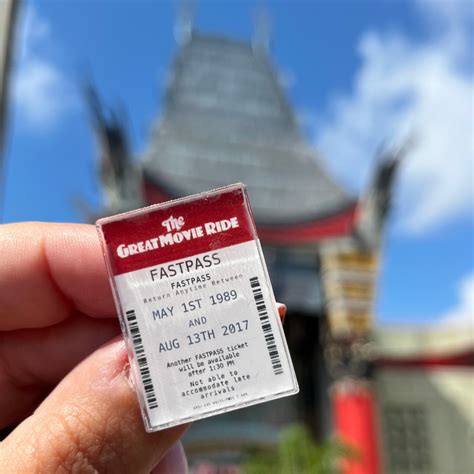 The Great Movie Ride Fastpass Pinn Llective